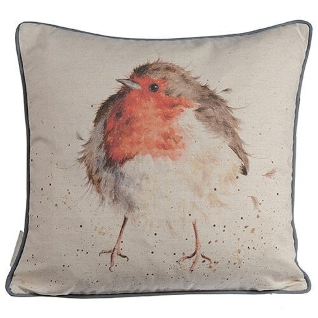 Wrendale Designs Jolly Robin Cushion by Tesco - Marketplace | ufurnish.com
