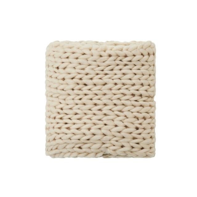 Bhs Chunky Cable Knit Throw, Cream by Tesco - Marketplace | ufurnish.com