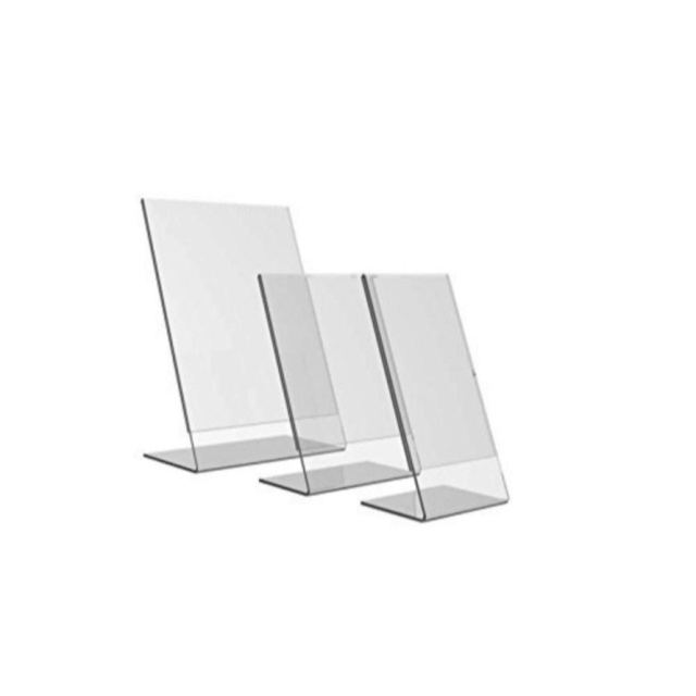 Pack Of 10 Portrait 7X5 Inch L Shape Acrylic Photo Frame - Sign Holder ...