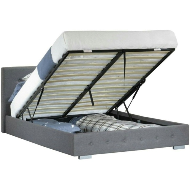 Small Double Nicole Bed Frame With Storage & Gas Lift 4Ft by Tesco ...