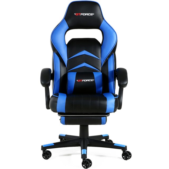 Turbo reclining sports racing office desk faux leather gaming chair ...