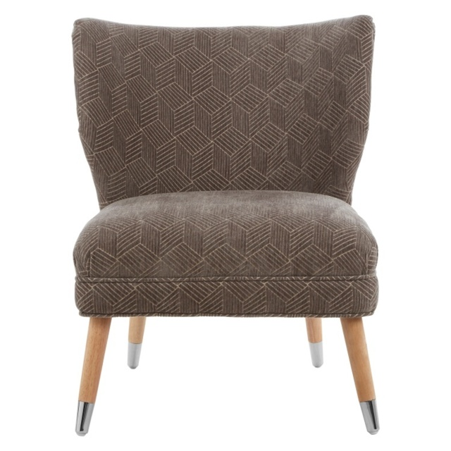 Interiors By Premier Elegant Grey Chenille Wingback Chair, Modern Grey ...