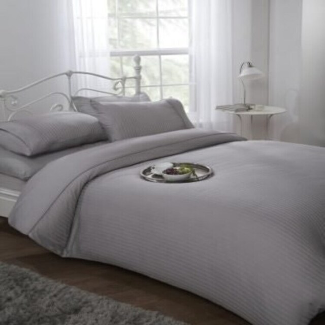 Carlton Collection Duvet Set Single Bed Silver by Tesco - Marketplace ...