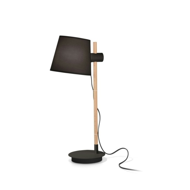 Axel Table Lamp With Round Tapered Shade Black by Tesco - Marketplace ...