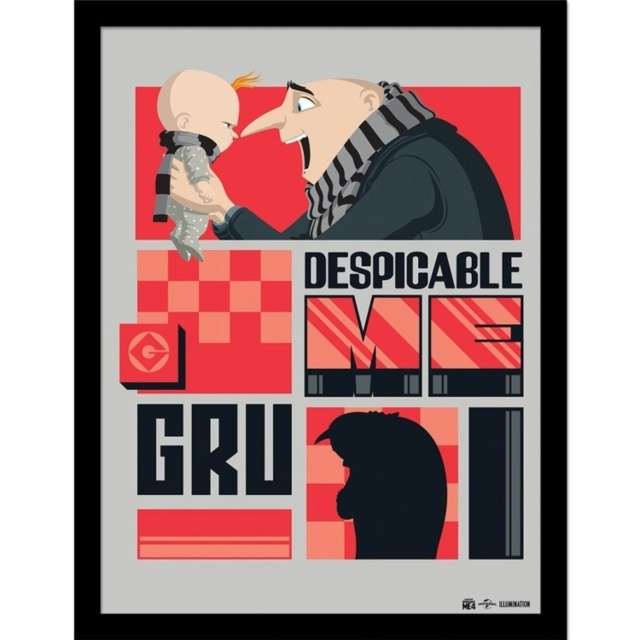 Despicable Me 4 (Gru) Framed 30X40Cm Print by Tesco - Marketplace ...