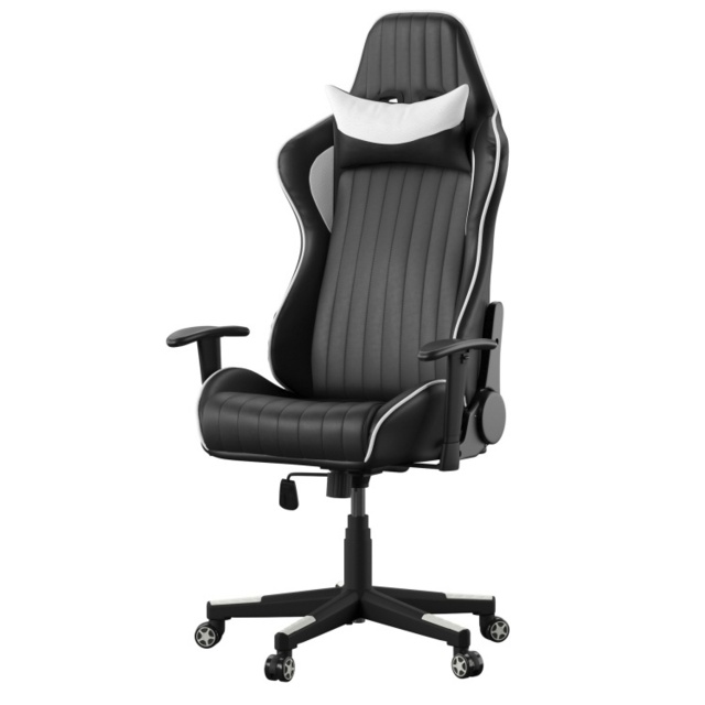 Senna Office Chair With Wheels In Black / White by Tesco - Marketplace ...