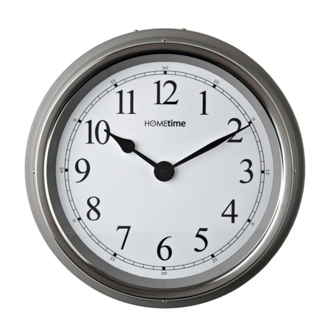 Hometime Grey Wall Clock With Arabic Dial 35Cm by Tesco - Marketplace ...