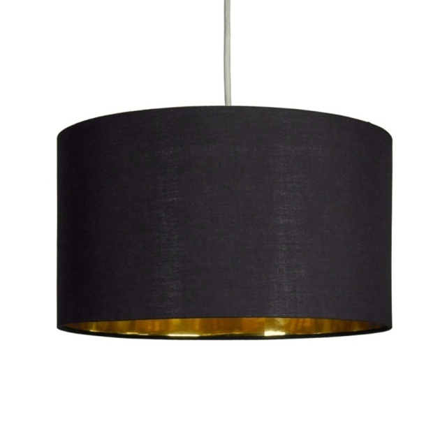 Valuelights Large Modern Black And Gold Pendant Ceiling Light Shade by ...