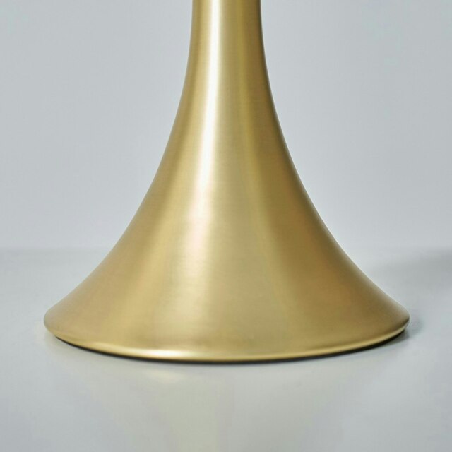 Valuelights modern matt gold spindle design table lamp base by Tesco ...