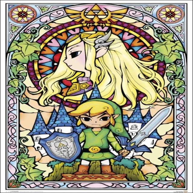 The Legend Of Zelda (Stained Glass) Maxi Poster - Poster / Prints by ...