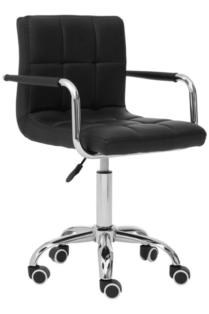 Interiors by Premier Finn Black Home Office Chair with Swivel Base by ...
