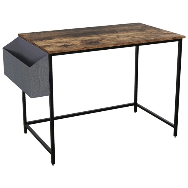 Vida Designs Brooklyn Large Computer Desk With Storage Basket Home ...