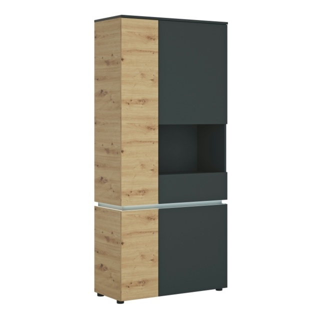 Luci 4 Door Tall Display Cabinet Rh (Including Led Lighting) In ...