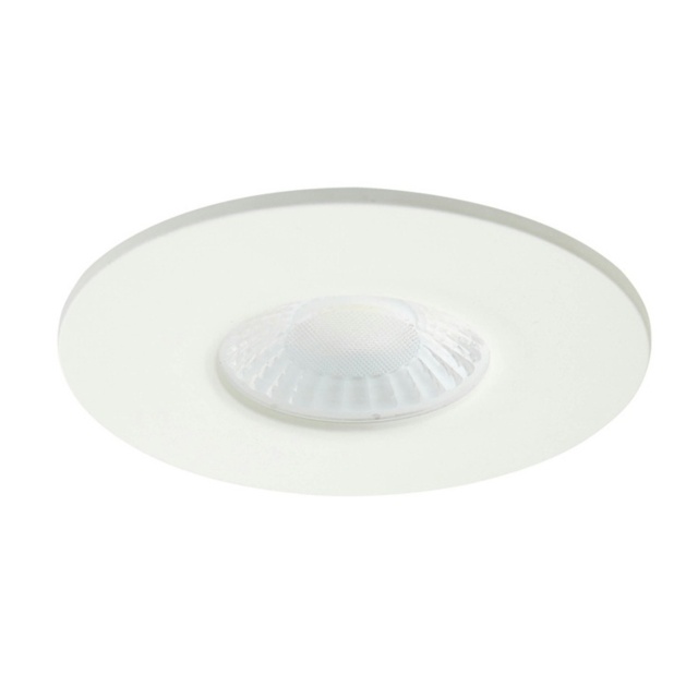 Bhs Nate Led Fixed Fire Rated Ip65 Recessed Spotlight, White by Tesco ...