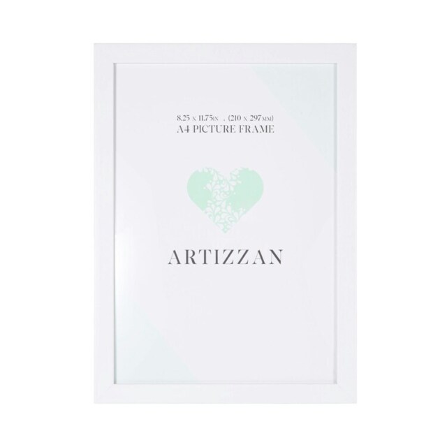 Modern And Chic Mat White Wood Effect A4 Certificate Frame For Wall Or ...