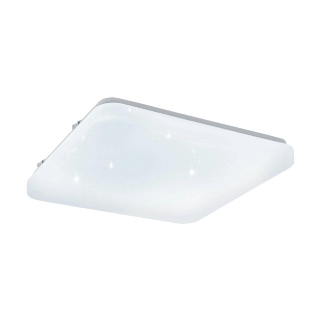 EGLO Frania-S LED Square Crystal Effect Wall or Ceiling Light by Tesco ...