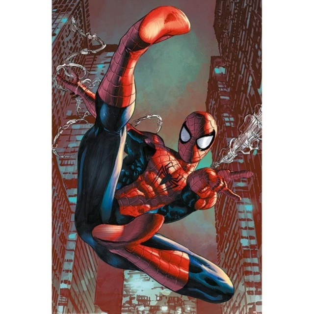 Spider-Man Web Sling Poster - Red/blue - One Size by Tesco ...