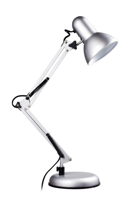 Interiors by Premier Effortlessly Positioning Of Silver Grey Desk Lamp ...