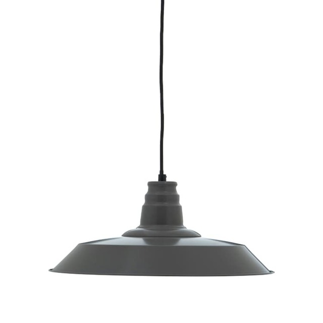 Interiors By Premier Brant Grey Metal Pendant Light by Tesco ...