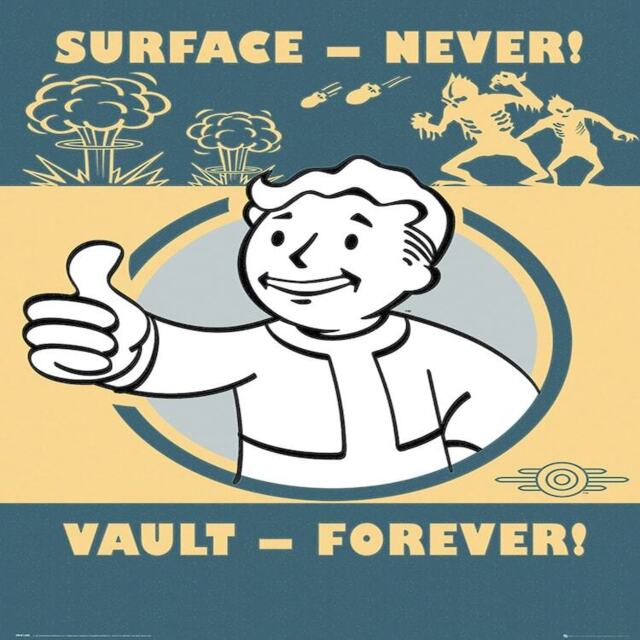 Fallout Vault Forever 61 X 91.5Cm Maxi Poster by Tesco - Marketplace ...