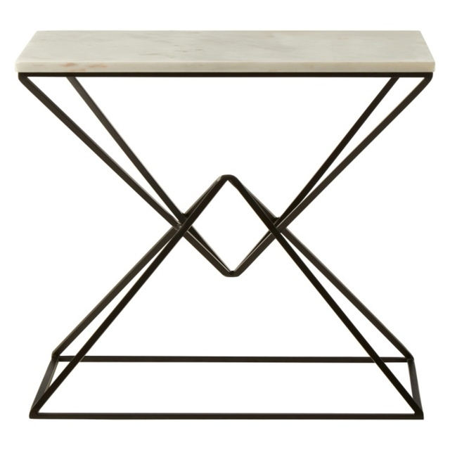 Shalimar Marble Top Rectangular Side Table Black by Tesco - Marketplace ...