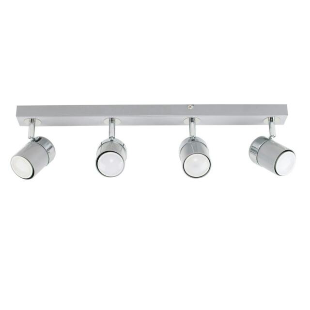 Valuelights rosie grey ceiling bar spotlight and gu10 spotlight led 5w ...