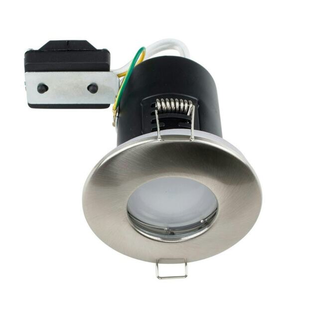 ValueLights Pack of 4 Fire Rated Bathroom/Shower IP65 Chrome Domed ...