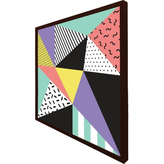 Retro Themed Geometrics (Picture Frame) Brown - M by Tesco ...