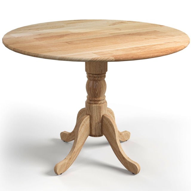 Costway rustic dining table wooden dining table 4-person by Tesco ...