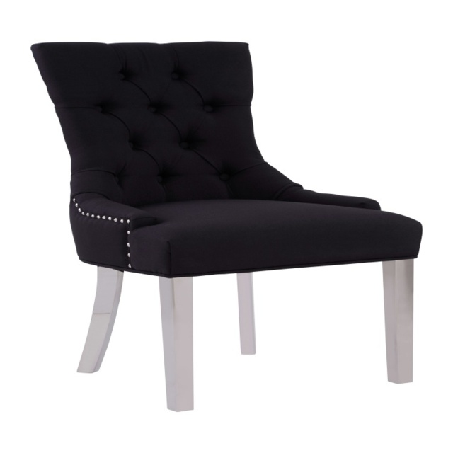 Interiors By Premier Luxurious Black Dining Chair For Livingroom ...
