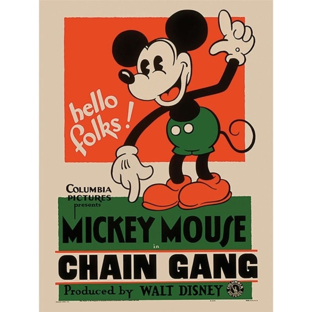 Mickey Mouse (Chain Gang) 60X80X4Cm Stretched Canvas Print by Tesco ...