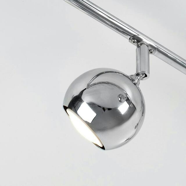 ValueLights Retro Adjustable 6 Way Eyeball Polished Chrome Ceiling ...