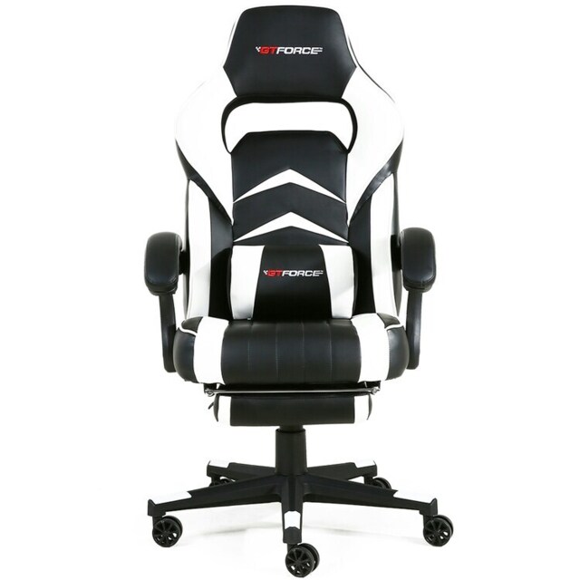 Turbo Reclining Sports Racing Office Desk Faux Leather Gaming Chair ...