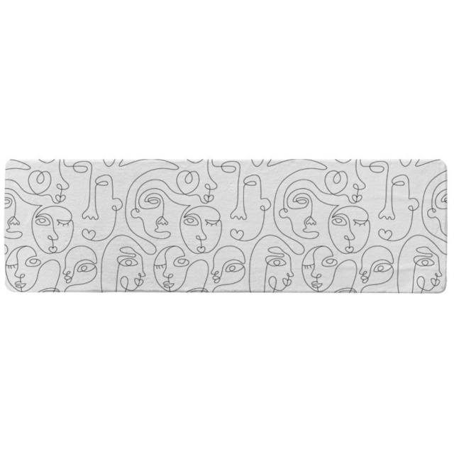 Line Drawing Of Faces Designer (Runner Rug) by Tesco - Marketplace ...