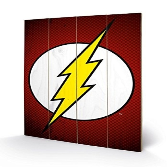Dc Comics (The Flash Symbol) - Wood Panel by Tesco - Marketplace ...