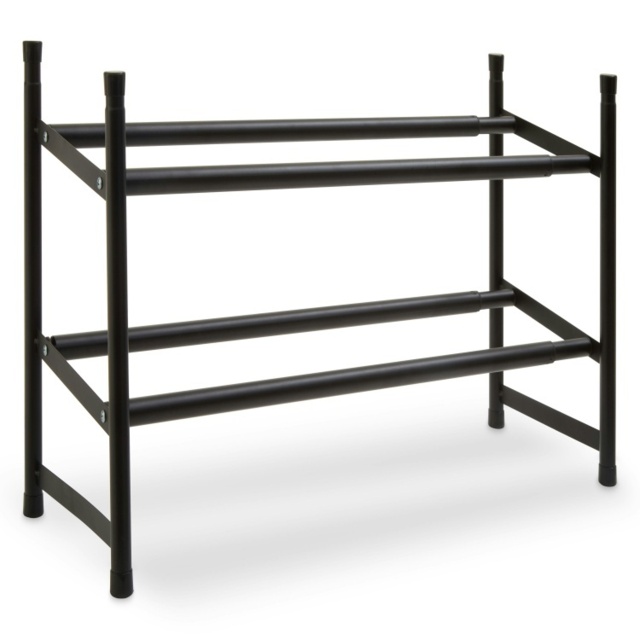 Interiors By Premier Minimal Two Tier Shoe Rack, Functional Shoe Drawer ...