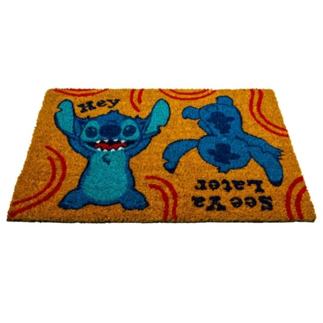 Lilo & Stitch Hey See Ya Later Door Mat - Brown/blue/red - 40Cm X 60Cm ...