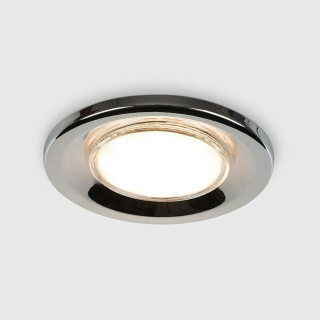 ValueLights 4 Pack Fire Rated Polished Chrome GU10 Recessed Ceiling ...