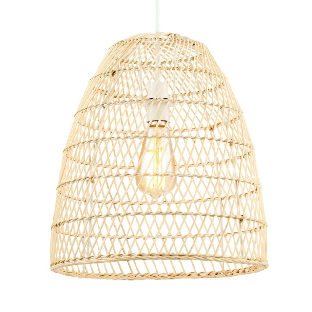 BHS Bleached Tall Dome Easy Fit Light Shade, Natural Cream Natural 1 by ...
