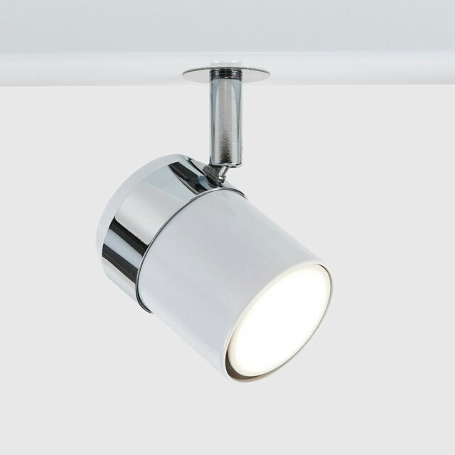 ValueLights Modern 6 Way Gloss White Chrome Straight Bar Ceiling ...