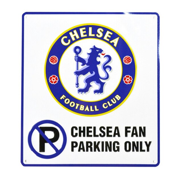 Chelsea FC Official Football Crest No Parking Sign - White/Blue - One ...