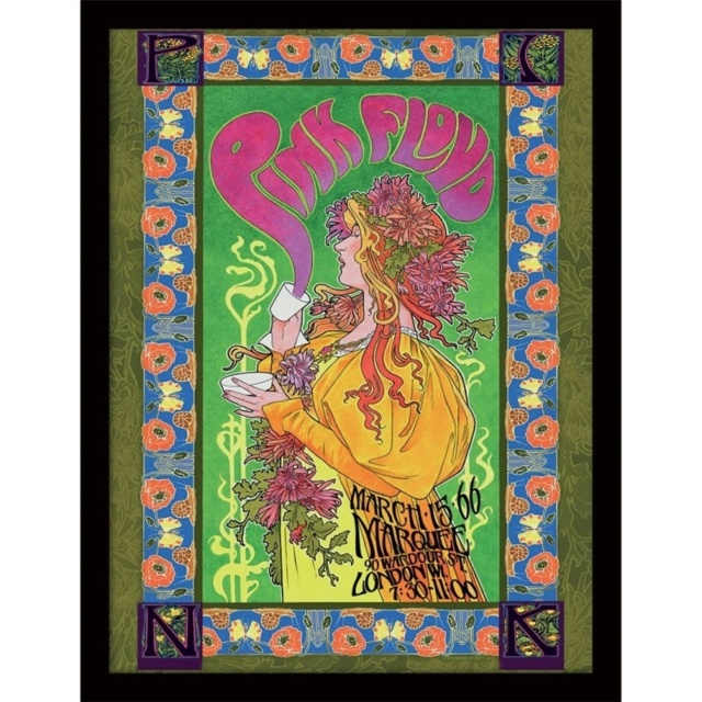 Pink Floyd (Marquee 1966 - Bob Masse Art) Framed 30X40Cm Print by Tesco ...