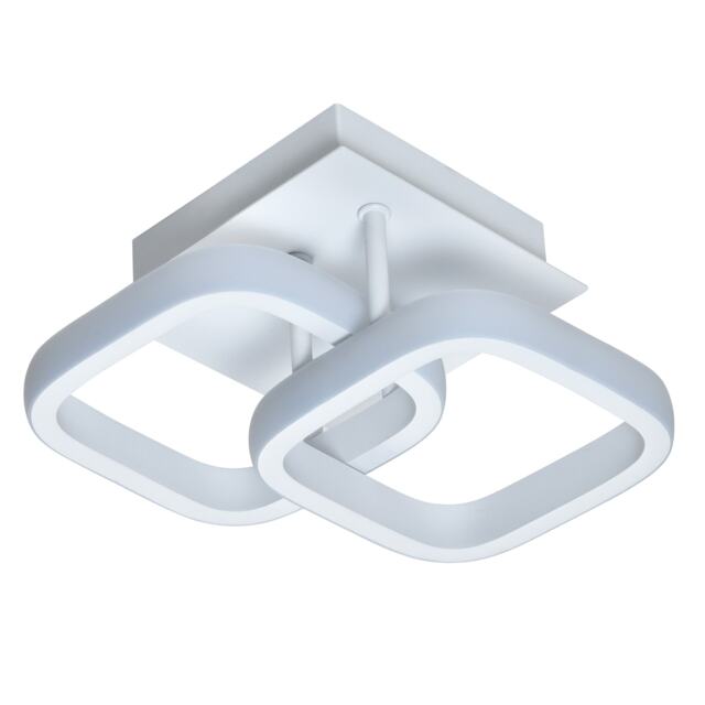 Contemporary Compact Double Head 40w LED Ceiling Light Fitting in Matt ...