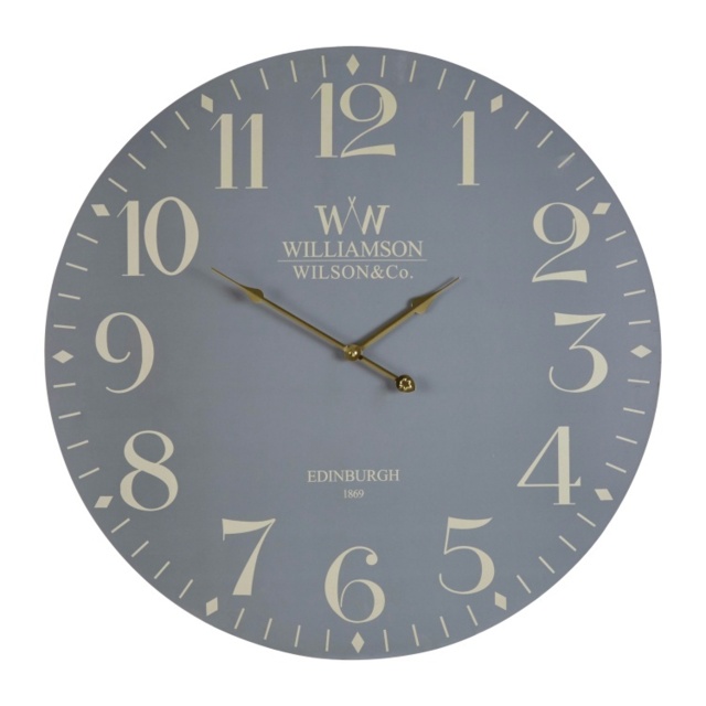 Interiors By Premier Destini Classical Grey Wall Clock by Tesco ...
