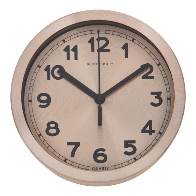 Interiors By Premier Elko Wall Clock With Copper And Black Finish by ...