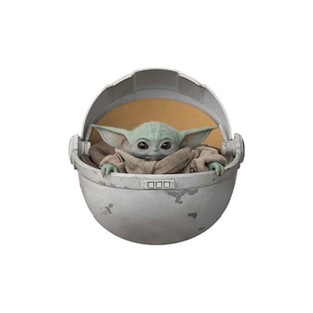 Baby Yoda In Pod The Child The Mandalorian Star Mini Cardboard Cutout ...