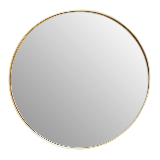 Interiors By Premier Easy To Install Medium Gold Finish Wall Mirror ...