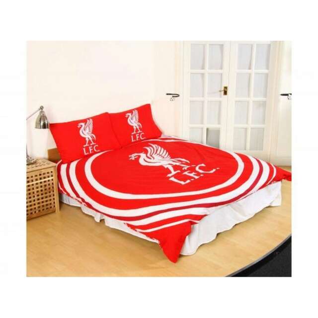 Liverpool FC Pulse Reversible Duvet Set - Red/White - Double by Tesco ...