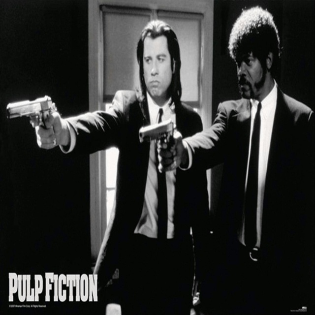 Pulp Fiction - B/w Guns Maxi Poster - Poster / Prints by Tesco ...