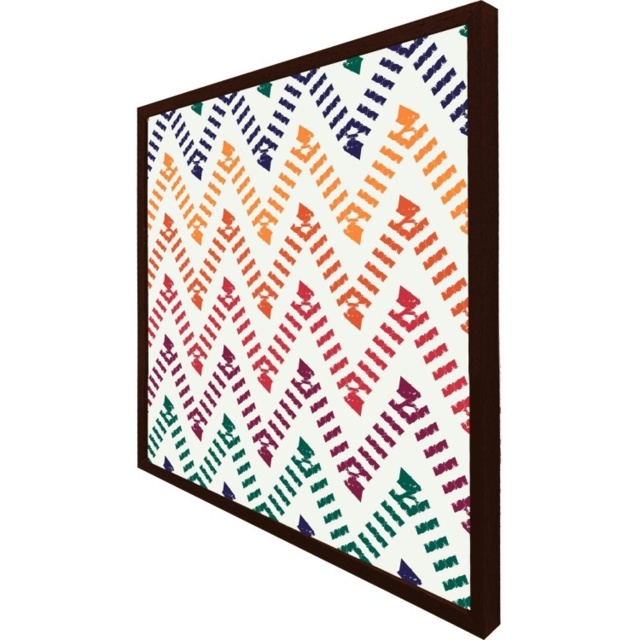 Freehand Horizontal Zigzag And Chevron Stripes (Picutre Frame) Brown ...